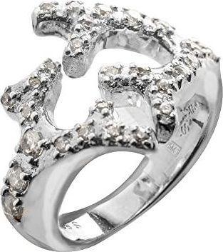 Folli Follie 3R9S171C Bague en argent sterling pour femme Taille 54