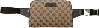 Gucci Sac banane en toile Pre-owned - Femme - Pre-owned - Beige - Taille: ONE Size