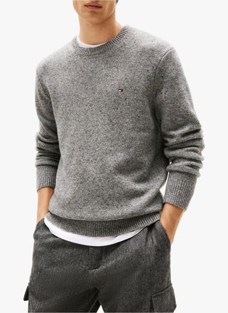 Tommy Hilfiger Pull col rond en laine m&eacute;lang&eacute;e
