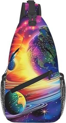 Generic Reaction Orbiting Planet Sac &agrave; bandouli&egrave;re de voyage pour homme Sac &agrave; dos de randonn&eacute;e