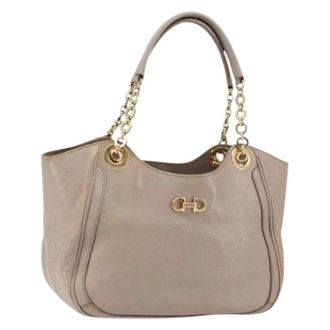 Ferragamo Sac bandouli&egrave;re Pre-owned - Femme - Pre-owned - Beige - Taille: ONE Size