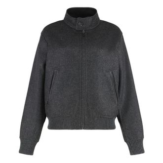Tod's Bomberjacke aus Double Cashmere - - Jackets - Damen - Grau - M