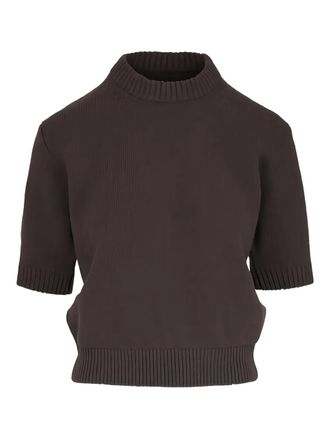 Khaite Kurz&auml;rmeliger Davin Pullover - Braun