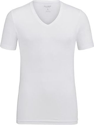 Olymp T-Shirt à col en V Level Five pour Homme, Blanc 00, M