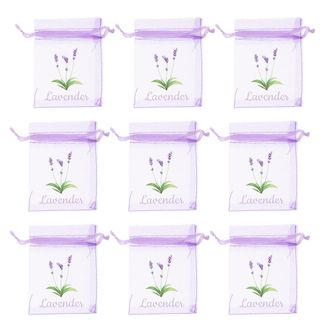 BESPORTBLE 50 Kleine Lavendel S&auml;ckchen mit Kordelzug Leere Netzbeutel aus Atmungsaktivem Stoff zur Aufbewahrung von Trockenblumen und Gew&uuml;rzen Hellviolett f&uuml;r Sc