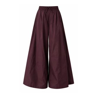 Meimeij Pantalon ample en taffetas - Femme - Pantalons - Violet - Taille: 36 FR