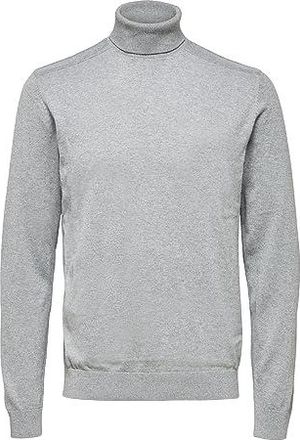 Selected SELECTED FEMME Homme Slhberg Roll Neck B Noos Sweater, M&eacute;lange de Gris Moyen., L EU