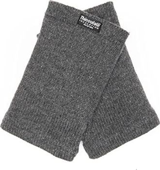 Eem Fashion EEM gants tricotés pour hommes, chauffe-poignets, laine douce, doublure thermique Thinsulate, trou pour le pouce pratique, anthracite onesize