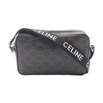 Celine Pre-owned Vintage Triomphe Canvas Camera Bag - Femme - Pre-owned - Brun - Taille: ONE Size