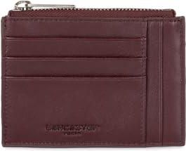 Lancaster Lancaster | Paris PM - Porte-Cartes Cuir de Vachette Lisse Bordeaux