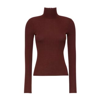 Max Mara Pulls &agrave; col roul&eacute; - Femme - Pulls - Rouge - Taille: 40 FR