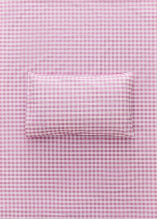 Mango Taie doreiller berceau coton carreaux vichy rose - Home - 30x50cm - MANGO HOME