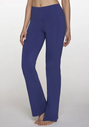 Active By Lascana Jazzpants LASCANA ACTIVE, Damen, Gr. 32/34, N-Gr, blau (marine), Single Jersey, Obermaterial: 95% Baumwolle, 5% Elasthan, unifarben, Basic, lang, Hose