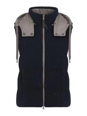 Brunello Cucinelli Gilet - Bleu