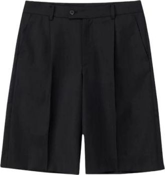 Dunst Homme, Shorts, Noir, Taille: M Pleated Bermuda Shorts