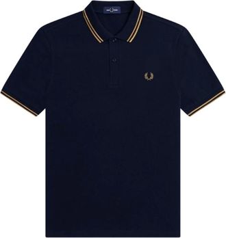 Fred Perry Polo M3600 - Homme - Tops - Bleu - Taille: 2XL