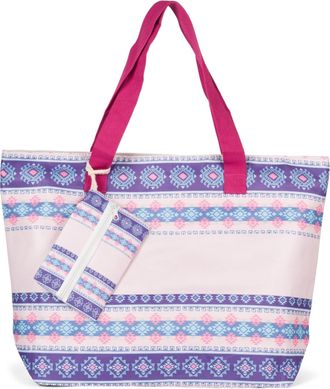 styleBREAKER Strandtasche Strandtasche Azteken Muster - Boho