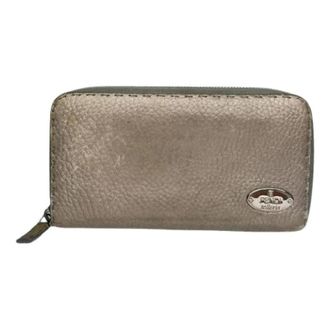 Fendi Portefeuille en cuir Pre-owned - Femme - Pre-owned - Gris - Taille: ONE Size