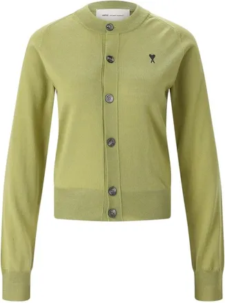 Ami Femme, Pulls, Vert, Taille: 38 FR Cardigans