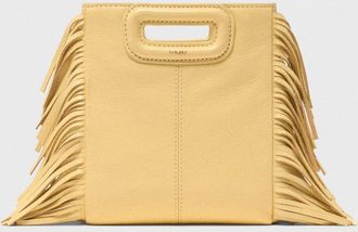 Maje M Mini-tasche, Craquel&eacute;-leder Matt - Gelb - Maje