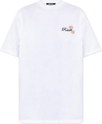 Rotate Rotate Birger Christensen, Femme, Tops, Blanc, Taille: 40 FR T-Chemises