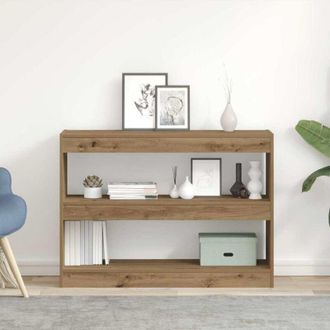 vidaXL Vidaxl - Biblioth&egrave;que ch&ecirc;ne artisanal 100 x 30 x 72 cm Bois ding&eacute;nierie