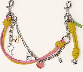Marc Jacobs Taschenanh&auml;nger The Mini Icon Chain Charm pink