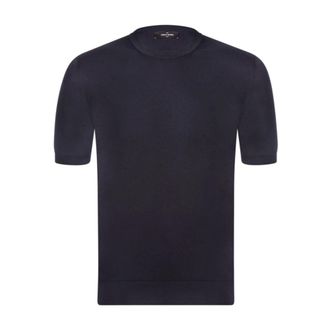 Gran Sasso Homme, Tops, Bleu, Taille: L T-shirt &agrave; col rond