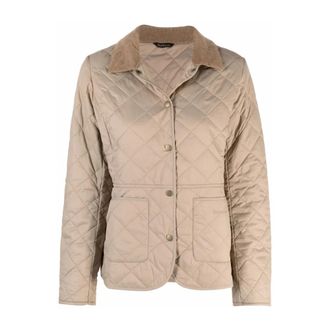 Barbour Deveron Quilted Jacket - - Jackets - Damen - Beige - M