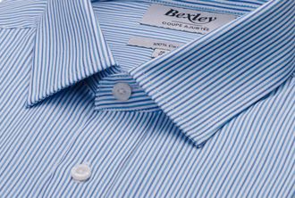 Bexley Florien - Chemise homme bleu et vert