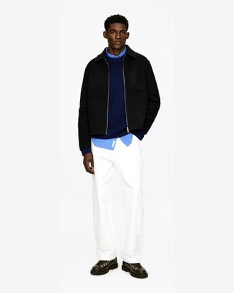 Arket Doubleface-Jacke Aus Wolle -Schwarz