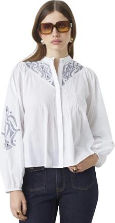 Suncoo Femme, Blouses et Chemises, Blanc, Taille: 40 FR Livio Blouse