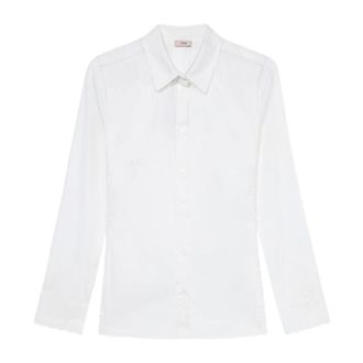 Oltre Basic Popeline Hemd - - Blouses & Shirts - Damen - Wei&szlig; - M