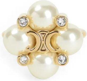 Celine Ring - Gold Brass Ring - Gr. 50 - in Gold - für Damen