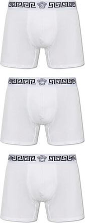 Versace Homme, Sous-v&ecirc;tements, Blanc, Taille: XL Lot de trois boxers