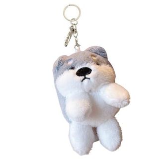 Generic Porte-cl&eacute;s pour chien en peluche, porte-cl&eacute;s pour chien | Pendentif chien mignon - Porte-cl&eacute;s chiot en peluche rembourr&eacute;e - Porte-cl&eacute;s pour chien Shib