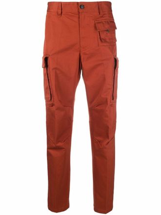 Diesel pantalon fusel&eacute; &agrave; poches cargo - Orange