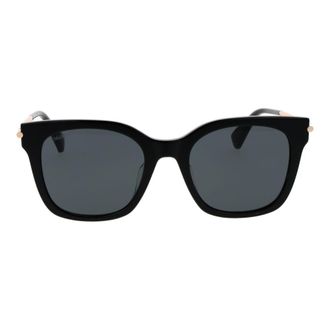 Max Mara MA-1064957 Acetate Cat Eye Sunglasses - Black