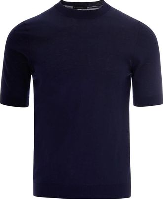 Ballantyne Homme, Tops, Bleu, Taille: M Short Sleeve Pullover