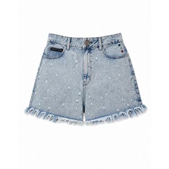 Philipp Plein Hot Pants - - Shorts - Damen - Blau - W30