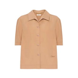 Chlo&eacute; Polo E26 - - Blouses & Shirts - Damen - Beige - M