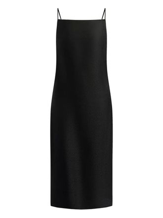 12 Storeez R&uuml;ckenfreies Kleid mit Bindeg&uuml;rtel - Schwarz