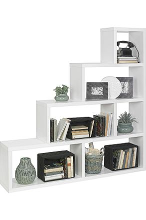 home24 Raumteiler, Weiß, Holzwerkstoff, 164x164x29 cm, stehend, Wohnzimmer, Raumteiler & Paravents, Raumteiler