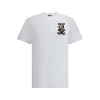 Moschino B&auml;renprint Baumwoll T-Shirt - - Tops - Herren - Wei&szlig; - L
