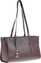 Pierre Cardin Sac &agrave; bandouli&egrave;re en cuir v&eacute;ritable pour femme Fabriqu&eacute; en Italie 42 x 21,5 x 12,5 cm 1984, Chocolat, Taille unique