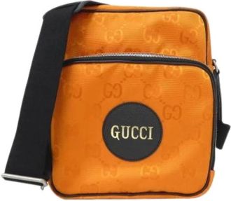 Gucci unisex, Pre-owned, Orange, Taille: ONE Size Pre-owned Nylon sacs-gucci