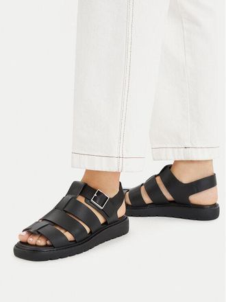 Calvin Klein Sandalen Sq Molded Sndl Fisher Lth HW0HW02870 Schwarz