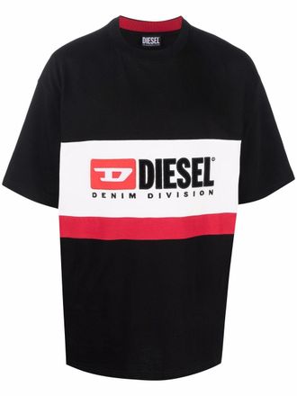 Diesel t-shirt &agrave; logo imprim&eacute; - Noir