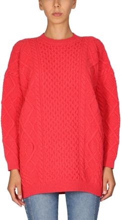 Stella McCartney Virgin Wool Crew Neck Sweater - Red