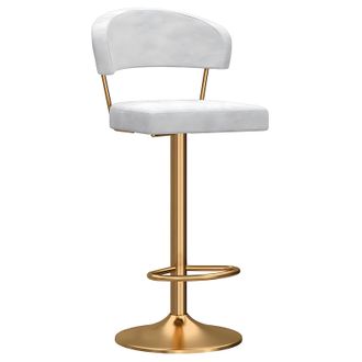 Generic Barhocker in Tresenh&ouml;he, samtgepolsterte Barst&uuml;hle, K&uuml;cheninselst&uuml;hle mit hohler R&uuml;cken- und Fu&szlig;st&uuml;tze, hohe Hocker f&uuml;r Fr&uuml;hst&uuml;ck, Theke und Zuhause